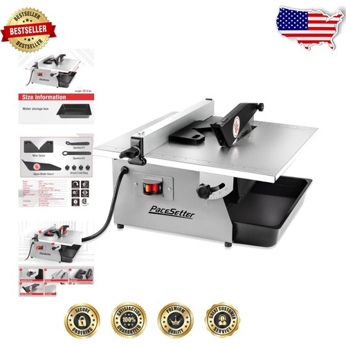 Versatile 7-Inch Wet Tile Saw with Water Storage for Precision Cutting ...