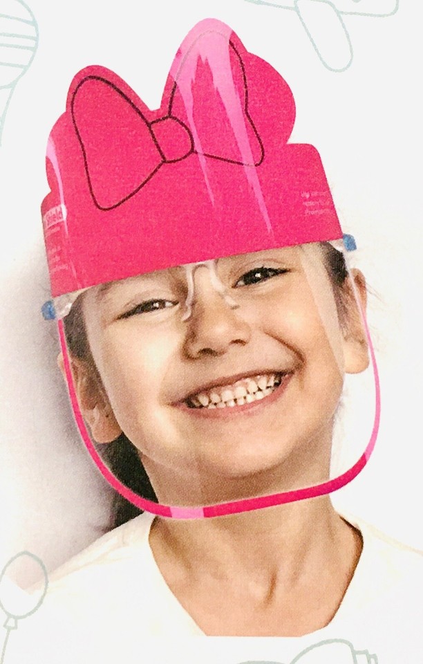 Kids Full Face Shield Mask 2 PACK Plastic Visor Clear Reusable Boys ...