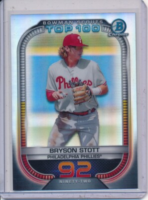 BRYSON STOTT 2021 BOWMAN CHROME BOWMAN SCOUTS TOP 100 #BTP-92 | eBay
