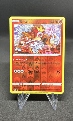Pokémon TCG Entei Crown Zenith 021/159 Reverse Holo Holo Rare | eBay