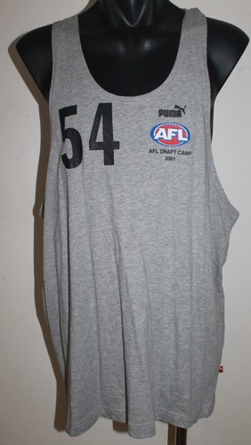 AFL Draft Camp 2001 Number 54 Singlet Football Size XL Player Issue ...