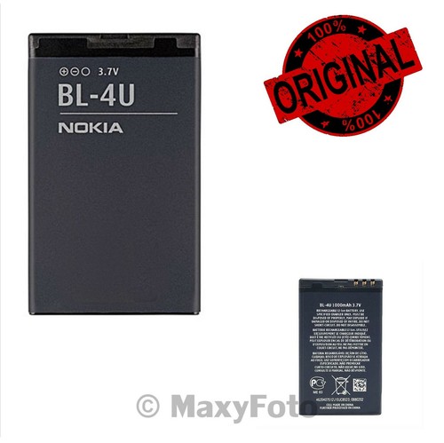 NOKIA BATTERIA RICAMBIO ORIGINALE BL-4U 1000mAh LITIO PER ASHA 300 305 ...