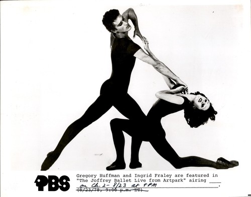 LG993 1978 Orig Photo GREGORY HUFFMAN INGRID FRALEY Joffrey Ballet Live ...