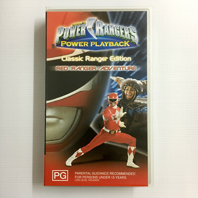 Mighty Morphin Power Rangers: Power Playback Red Ranger Adventure VHS ...