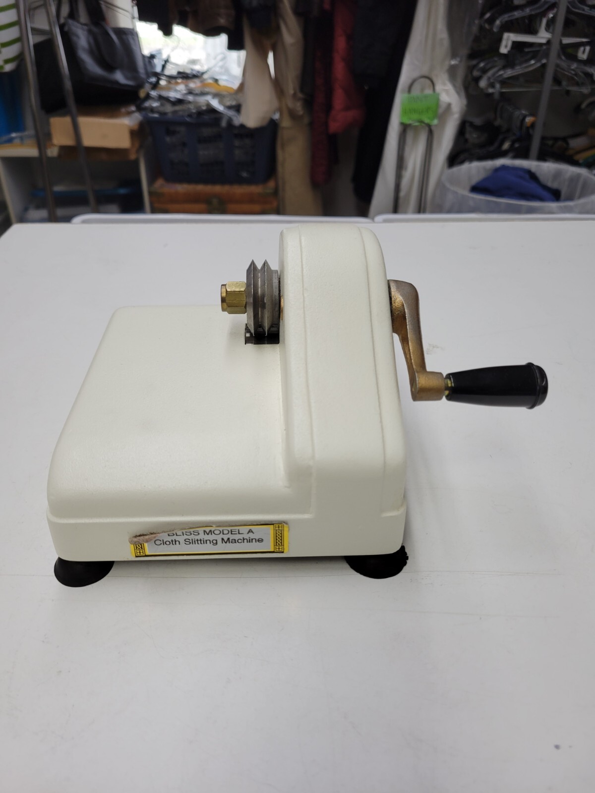 Bliss Model-A Machine Co Cloth Slitting Cutting Wool Rug Making Fraser ...