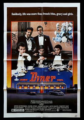 DINER * CINEMASTERPIECES 1SH ORIGINAL MOVIE POSTER 1982 | eBay