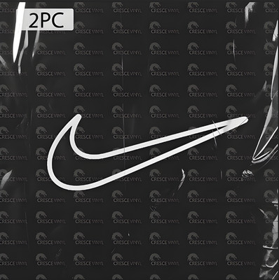 🚗 2 Nike Swoosh Hollow Vinyl Decals - VINYL DECAL Permanent 2p diy ...