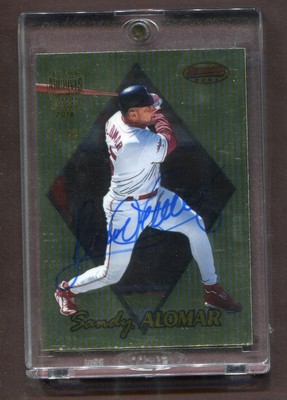 SANDY ALOMAR JR CLEVELAND GUARDIANS 2016 TOPPS ARCHIEVES SIGNATURE ...