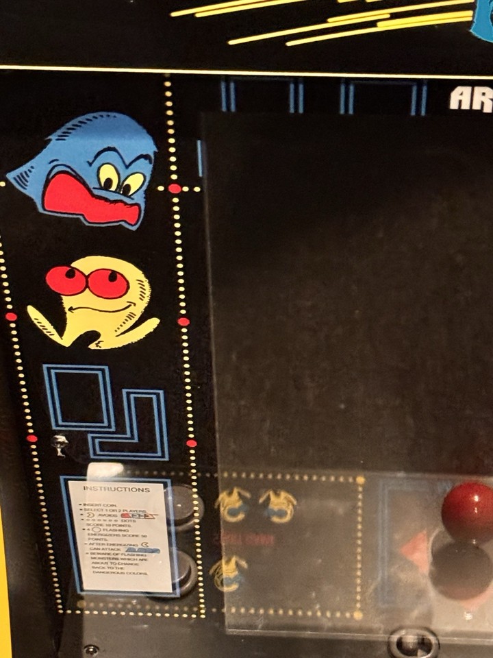 Arcade1Up Pac-Man 8 in 1 Partycade Arcade Machine Black Version Digdug ...