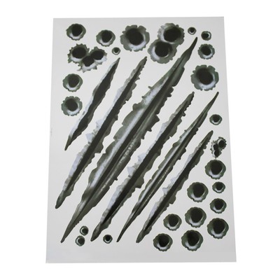 3D Funny Bullet Hole Car Decals Motorcycle Scratch Car Stickers ...