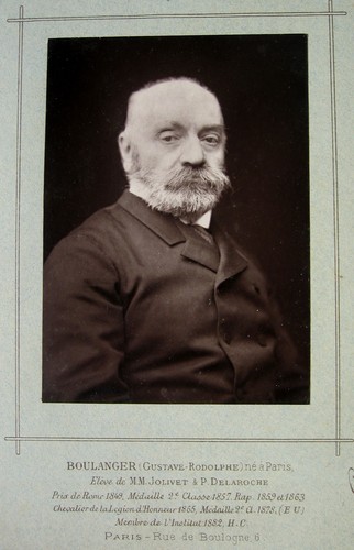 PHOTO 1886 PORTRAIT ARTISTE PEINTRE BOULANGER GUSTAVE RODOLPHE j401 | eBay