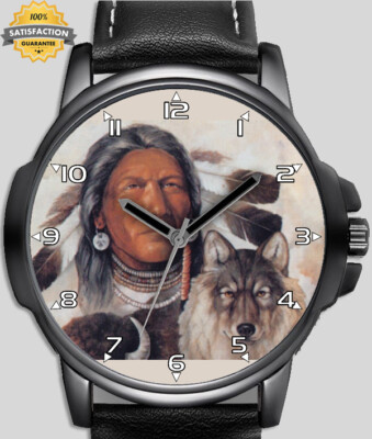 Red Indian Native Warrior Clan Beautiful Collectable Wrist Watch Uk ...