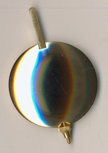 Brass Clock Pendulum Bob (43mm) with Hook & Nut Mantle Mantel Clocks ...