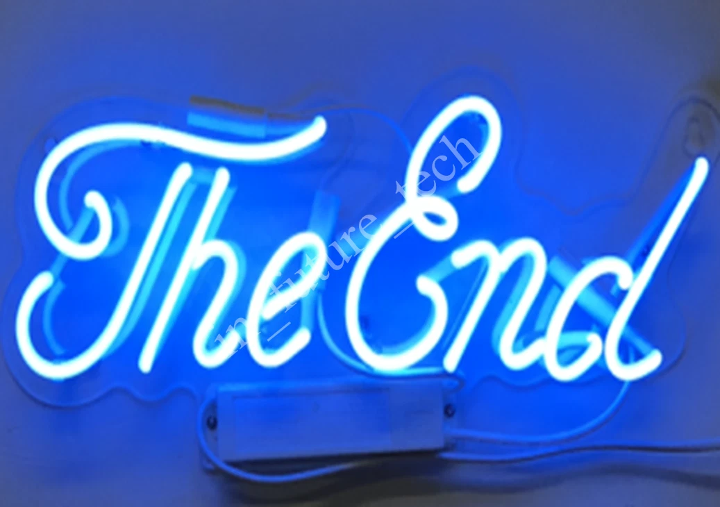 The End Sign Neon