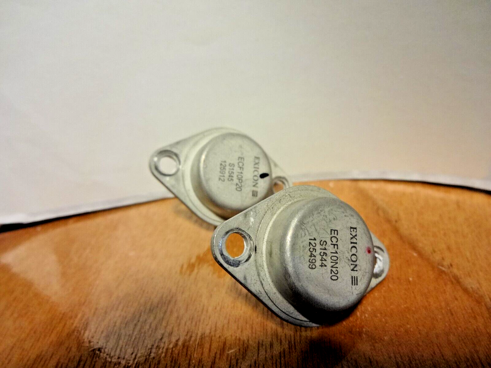 2SK134 2SK135 2SK176 2SJ49 2SJ50 2SJ56 ECF10N20 ECF10P20 EXICON SET EOL ...