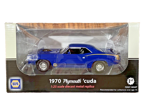 First Gear 1970 Plymouth 'Cuda Napa Exclusive 1/25 Diecast / Blue NIB ...