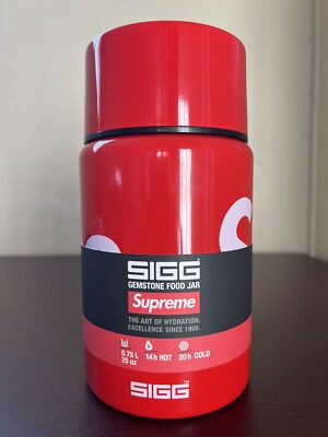 Supreme X Sigg 0.75L Food Jar Container Thermos and Spoon/ Spork ~ Red ...
