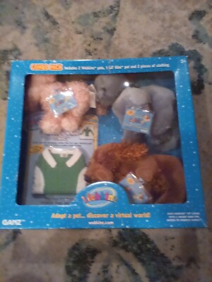 Webkinz Combo Pack charcoal cat irish setter pink poodle Lil Kinz box ...