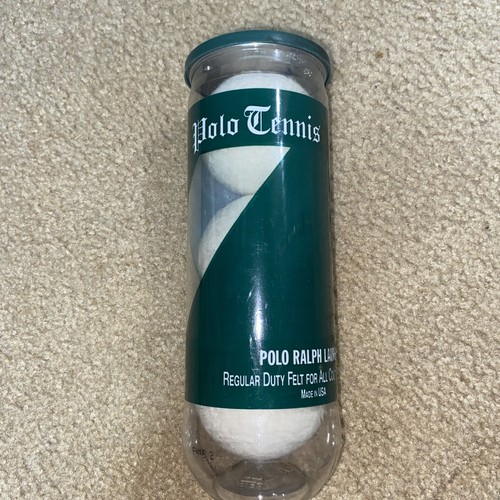 SEALED Vintage Ralph Lauren Polo WILSON 3 Tennis Balls w/ Red, Green ...