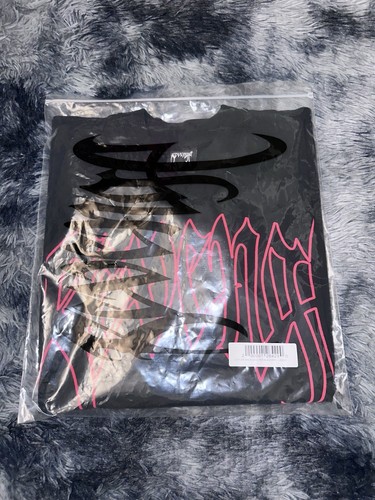 New REVENGE Outline Red Black Arch Logo Tee Shirt Sz Large | eBay
