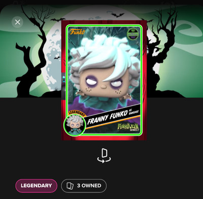 Funko Pop! Digital Funkoween 2 Franny Funko As Banshee GITD Protector ...