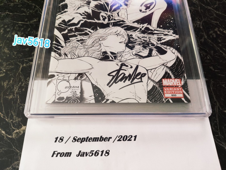 FANTASTIC FOUR 600 CGC 9.8 SS STAN LEE MARVEL COMIC VARIANT SKETCH 1: ...