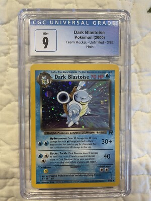 Dark Blastoise 3/82 Holo Team Rocket Pokemon Card Excellent Condition ...