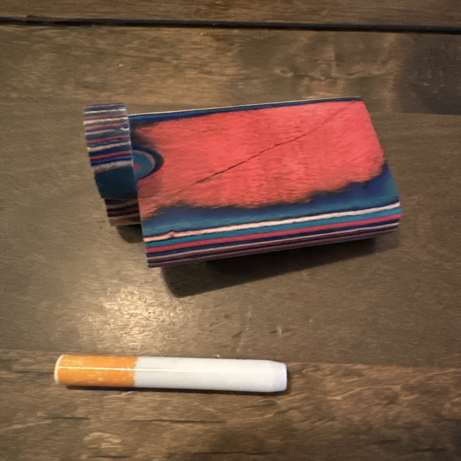 3" DUGOUT MULTI-COLOR BOX SMOKING USA POCKET MINI ONE HITTER TOBACCO ...