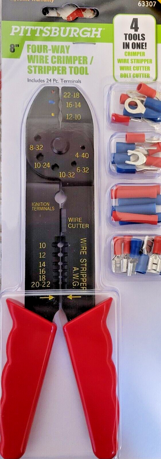 8 Inch Four Way Wire Crimper Stripper Tool Cutter Electrical Pliers ...