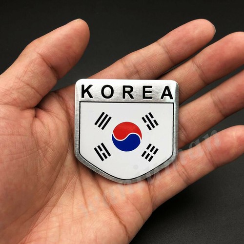 4pcs Korea Korean Flag Car Trunk Emblem Badge Motorcycle Gas Tank ...