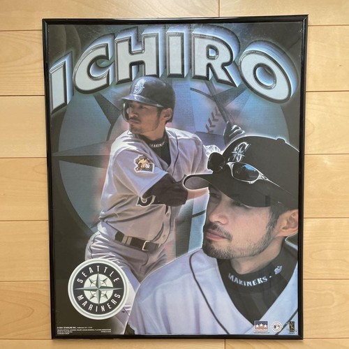 Ichiro Seattle Mariners Framed Baseball Poster MLB Collectible used | eBay