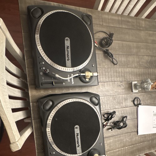 Numark TT1625 Direct Drive DJ Turntables Pair Pitch Control Aluminum ...