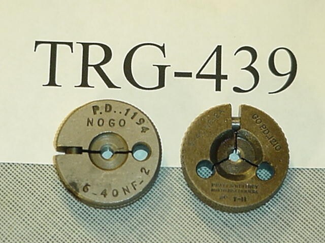Thread Ring Gage Set 6-40 GO & NOGO TRG-439 | eBay