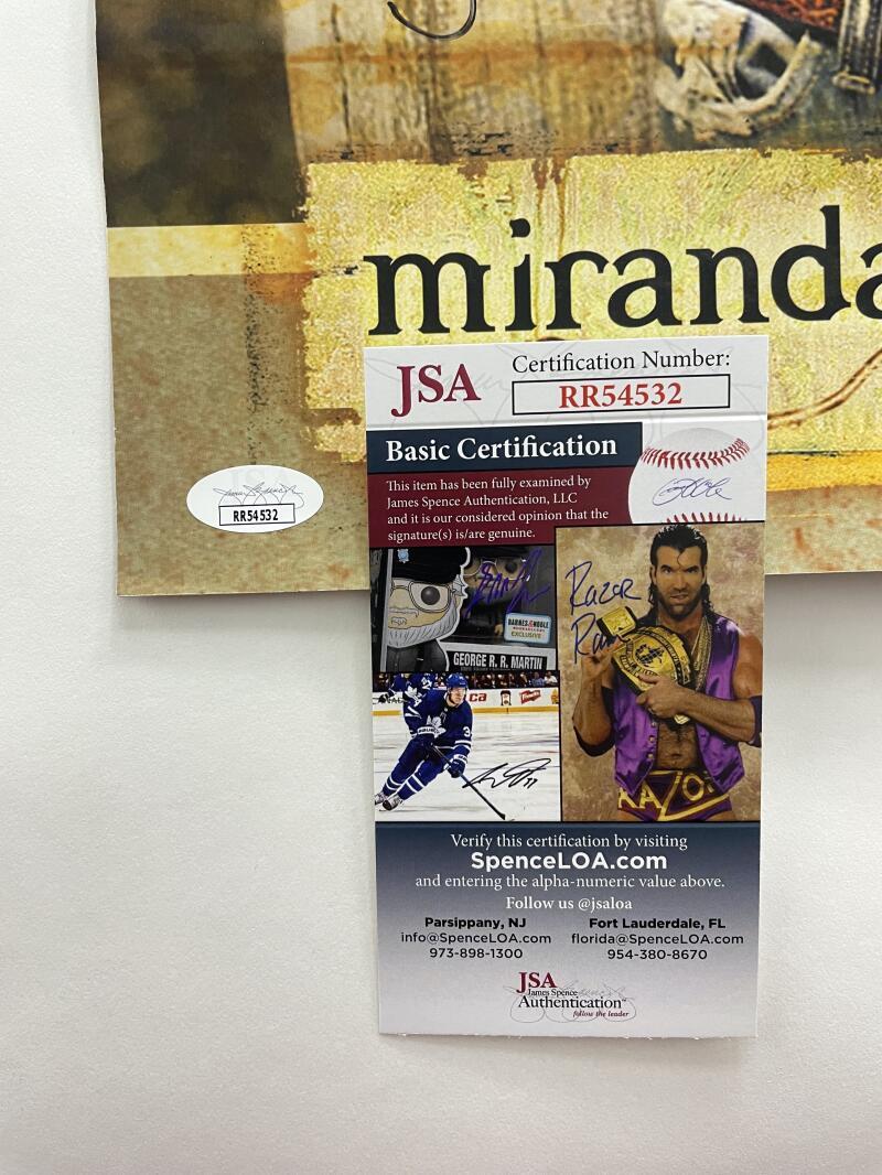 MIRANDA LAMBERT SIGNED AUTOGRAPH 12X24 CONCERT TOUR POSTER SEXY COUNTRY ...