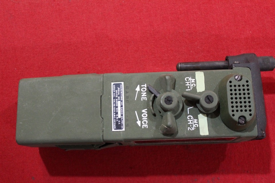 MILITARY SURPLUS HELMET RADIO PRT-4 / PRR-9 TRANSMITTER RECEIVER FIELD ...