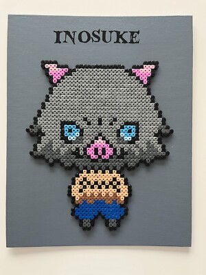 PIXEL ART / PERLES A REPASSER TABLEAU DE INOSUKE DANS DEMON SLAYER | eBay