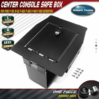 Center Console Safe Box for F-150 F-250 F-350 F-450 Super Duty ...