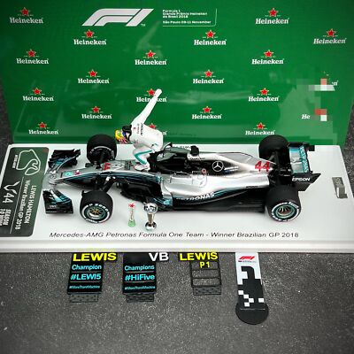 SP569 Spark 1:43 Mercedes F1 W09 Winner Brazilian GP 2018 Lewis ...