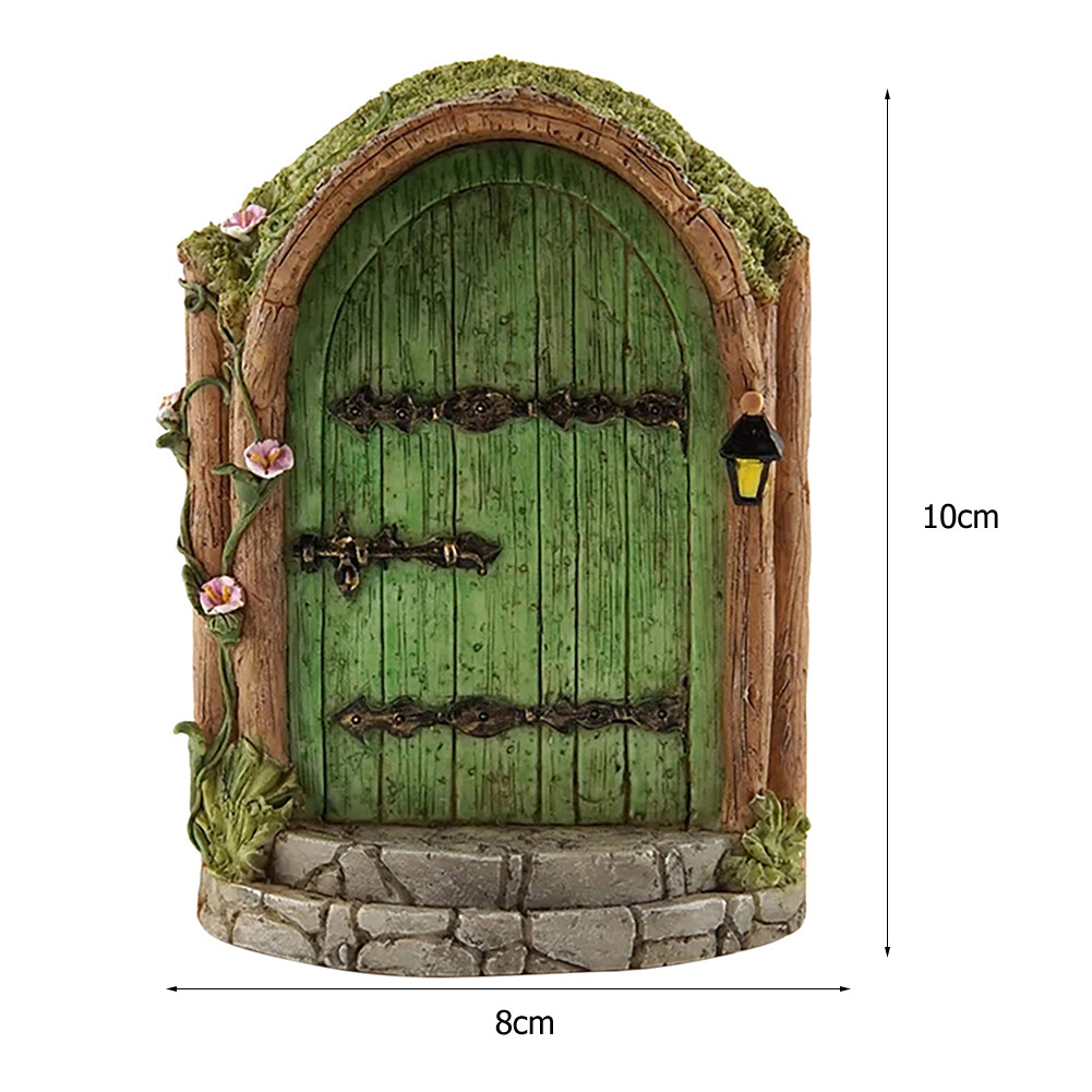 Decoration Elf Fairy Door Miniature Garden Tree Doors Yard Art Wooden ...