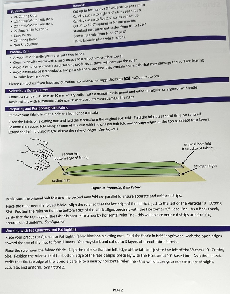 Quilting Ruler Quiltcut Strip Savvy square up slotted quilting ruler ...