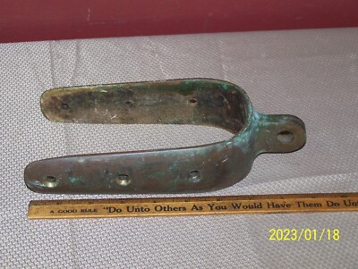 VINTAGE Sailboat Bronze Tiller Strap Bracket Rudder Assembly ~ 9", 1/2 ...