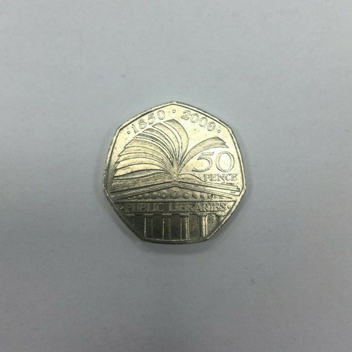 Rare Collector 50p Coin - 150 Years Public Library Libraries Act | 1850 ...