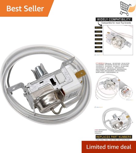 Refrigerator Cold Control Thermostat Replacement Fits Whirlpool Kenmore ...