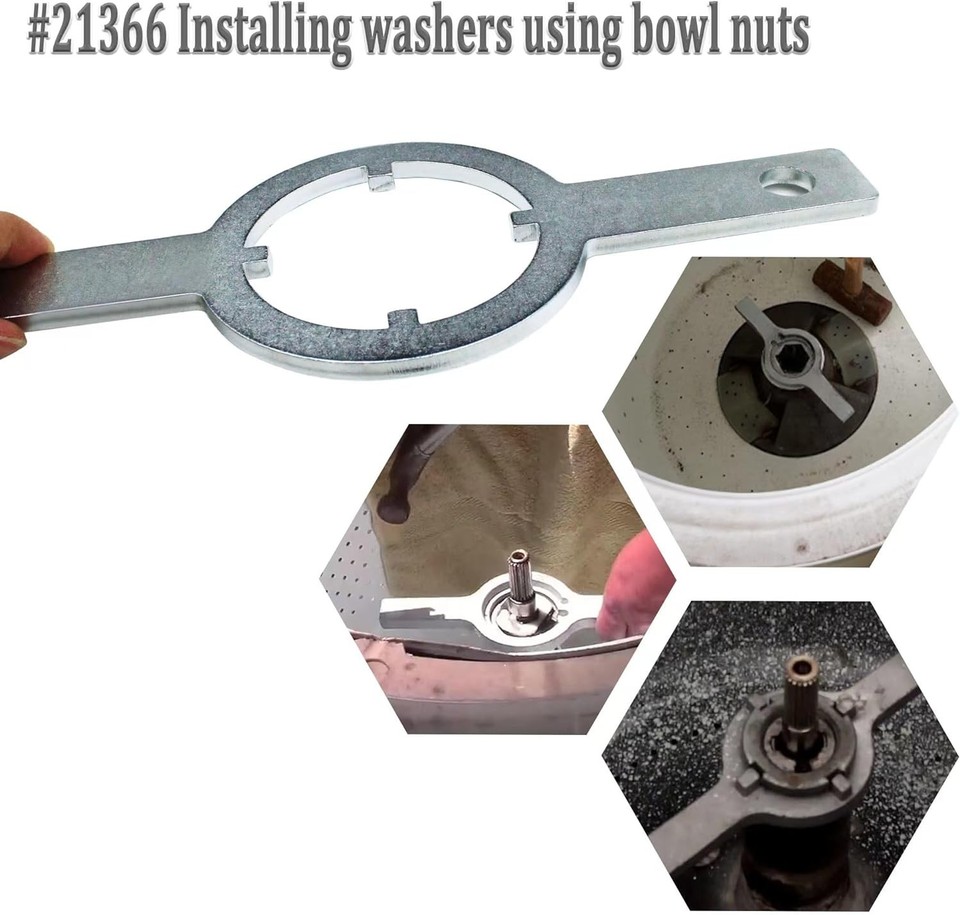 21366 Spanner Wrench for Kenmore/Whirlpool Washer HD Tub Nut - TB123A 1 ...