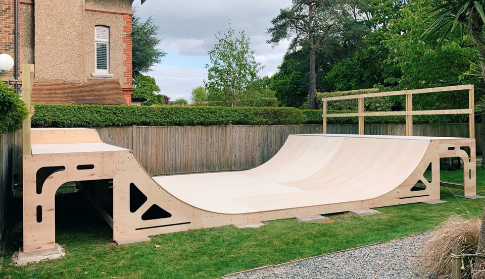 4ft High Skate Ramp Halfpipe - Mini Ramp Kit - Self Build - DIY, BMX ...