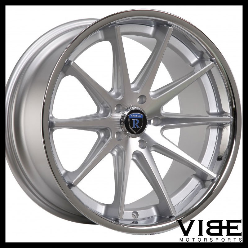 19" ROHANA RC10 SILVER CONCAVE WHEELS RIMS TIRES FITS BMW F30 320 328 ...