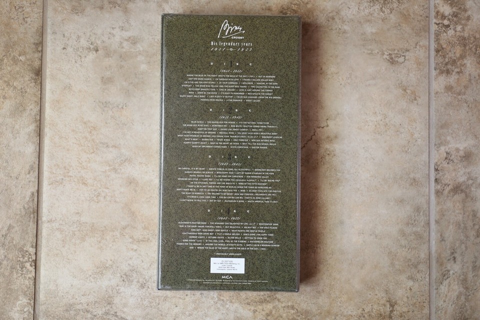 Bing Crosby: His Legendary Years 1931-1957 [4-CD Box Set] - SEALED ...