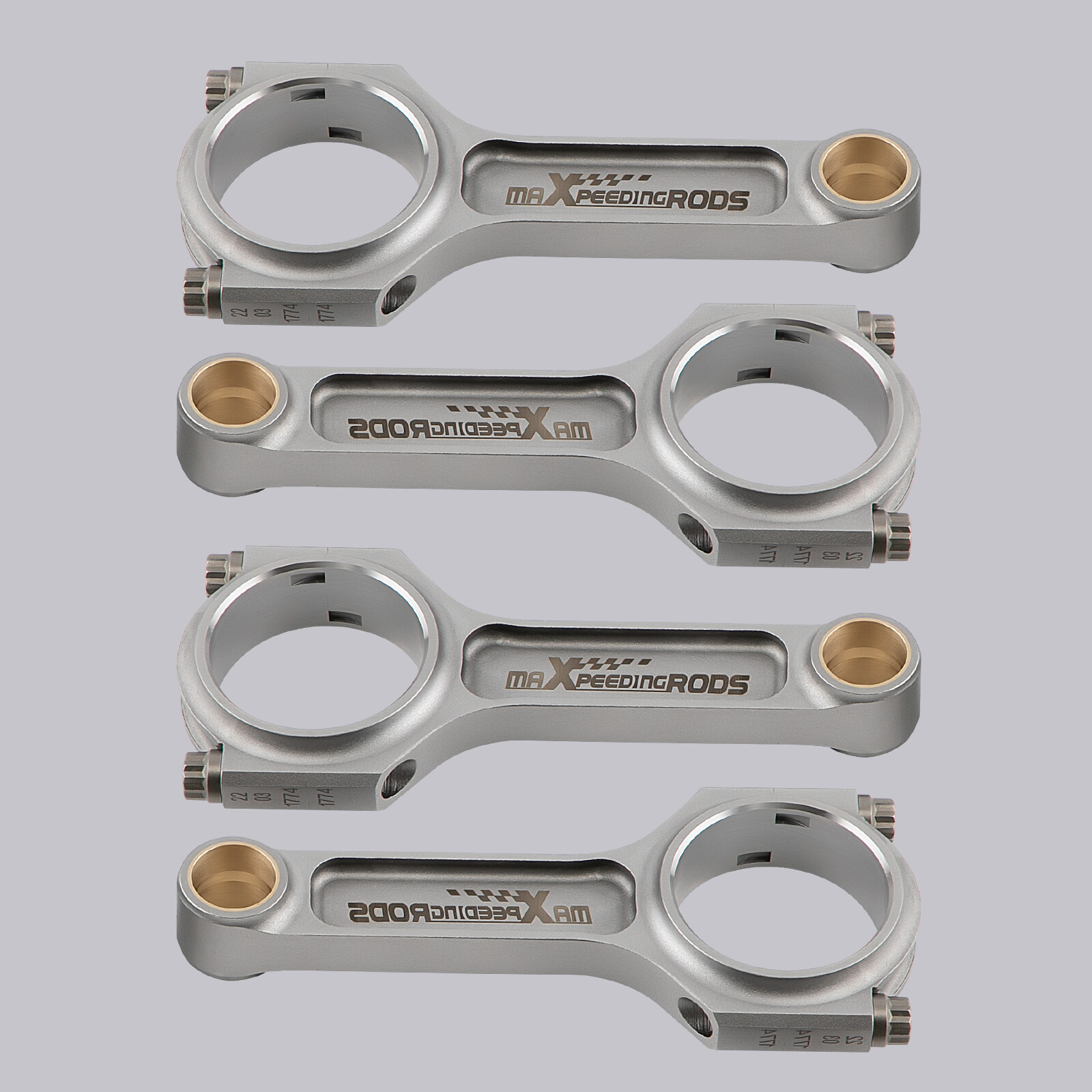 I-Beam Connecting Rods for Subaru Impreza WRX STI EJ20 EJ22 EJ25 5.137 ...