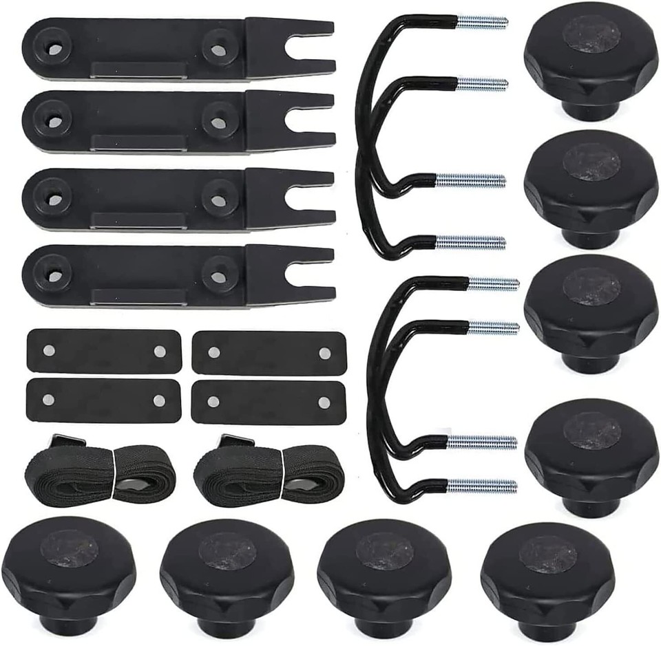 4pcs Universal Roof BoxCar Van Mounting Fitting U-Bolts Roof Rack ...