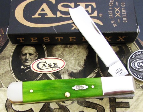 Case XX Razor Knife 2024 Lime Green Bone Bowtie Shield Great Snap MIB ...